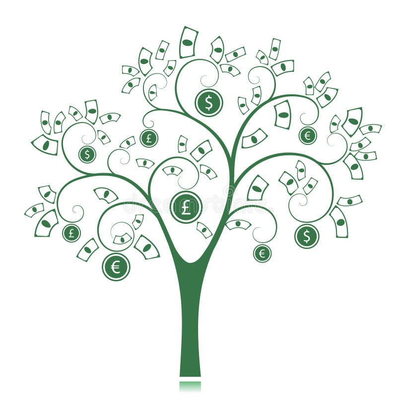 Art Tree with Math Symbols for Your Design Stock Vector - Illustration ...