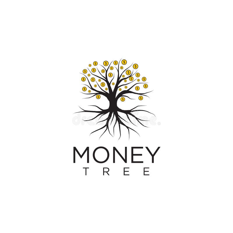 Money Tree Logo Design Template Stock Vector - Illustration of leaf ...