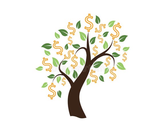 Money Tree Prosperity Logo Vector Stock Vector - Illustration of ...