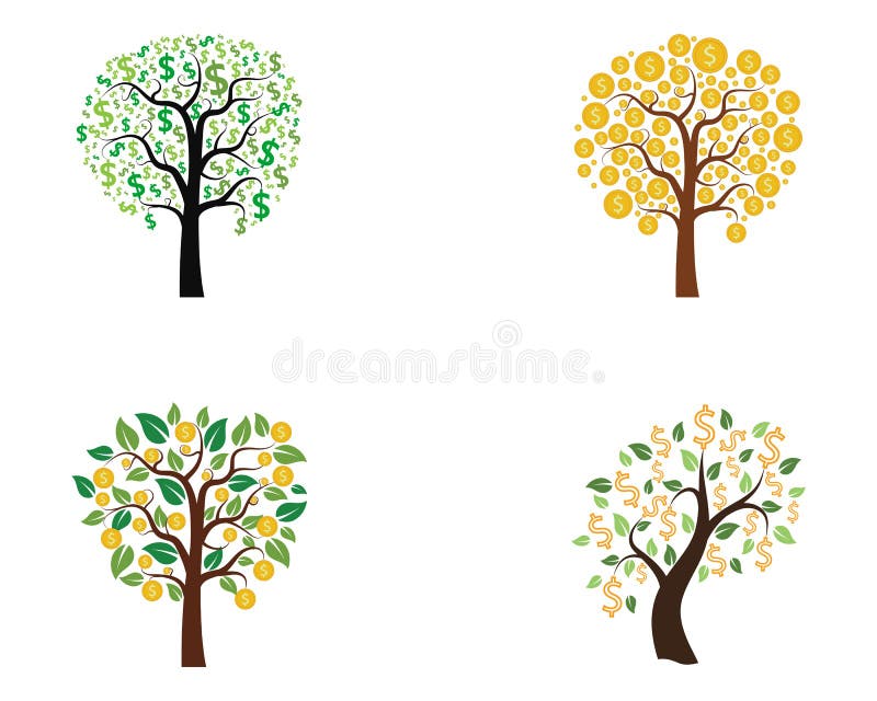 Money Tree Prosperity Symbol Stock Vector - Illustration of abstract ...