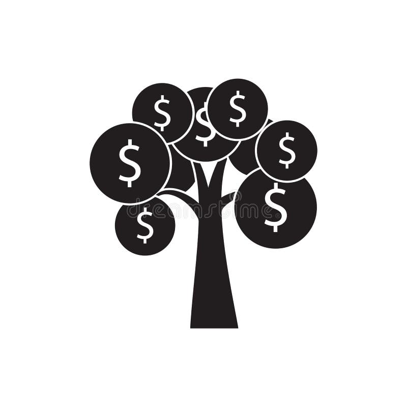 Money Tree Prosperity Symbol Logo Stock Vector - Illustration of symbol ...
