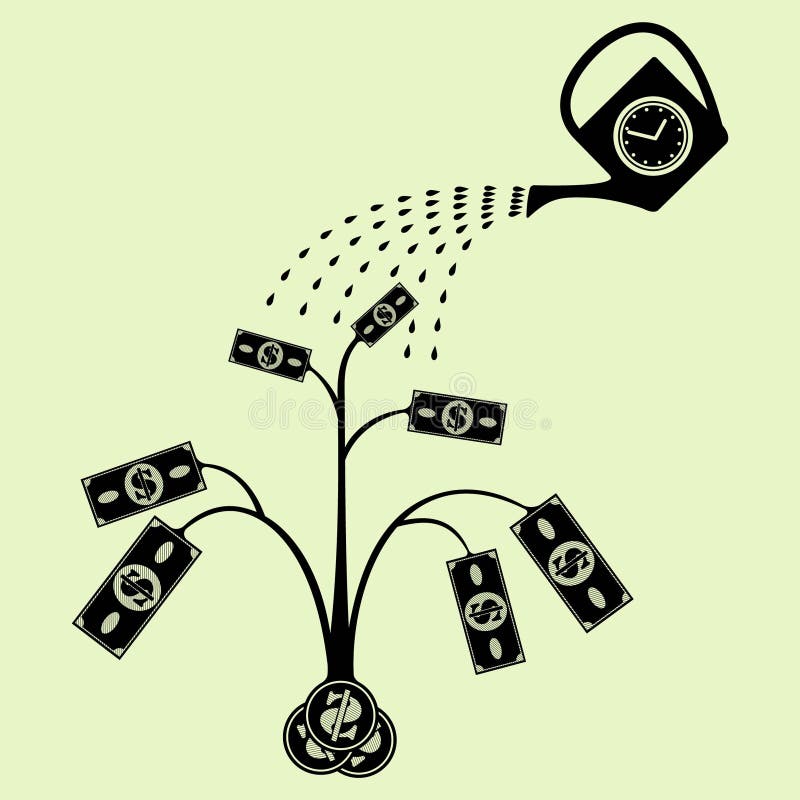 Money tree stock vector. Illustration of growth, savings - 72891786