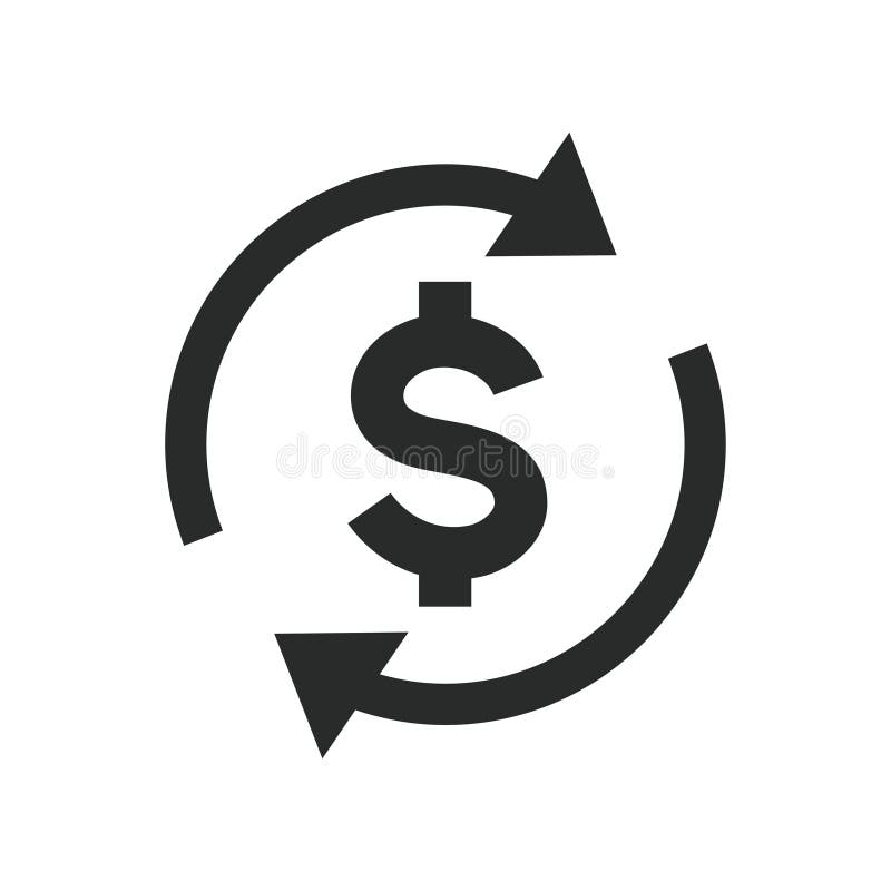 Money turnover vector icon stock vector. Illustration of logo - 197422541