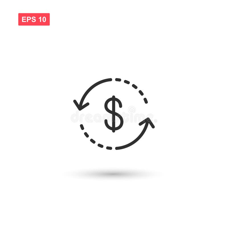 Money Turnover Icon Vector Isolated 3 Stock Vector - Illustration of ...