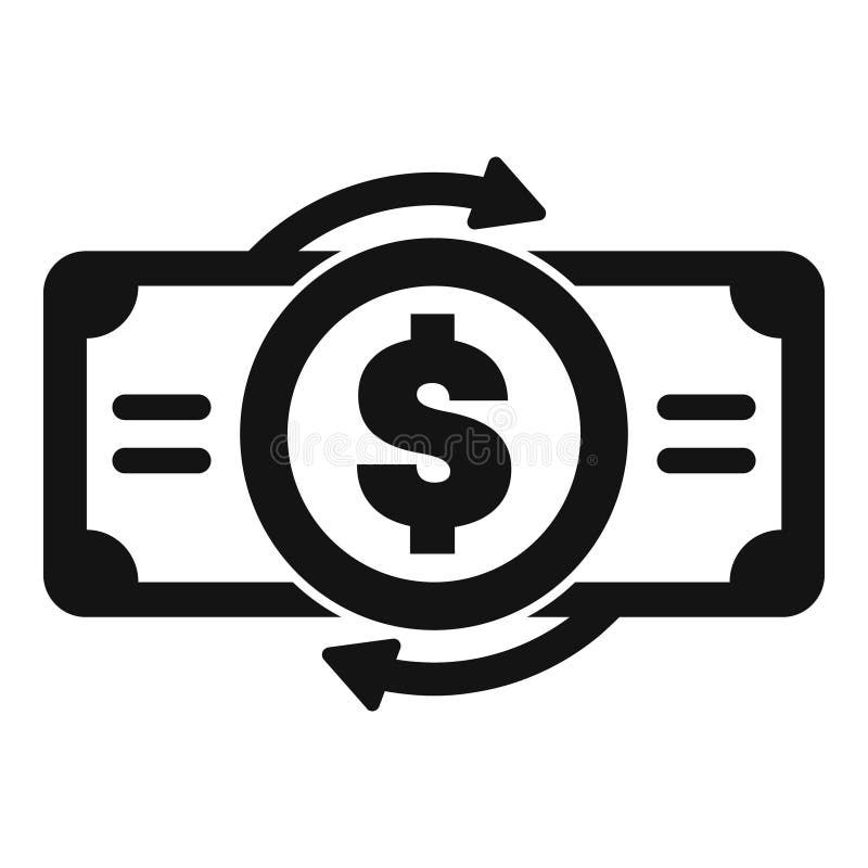 Money Turnover with Rotating Arrows Icon Representing Financial Flow ...