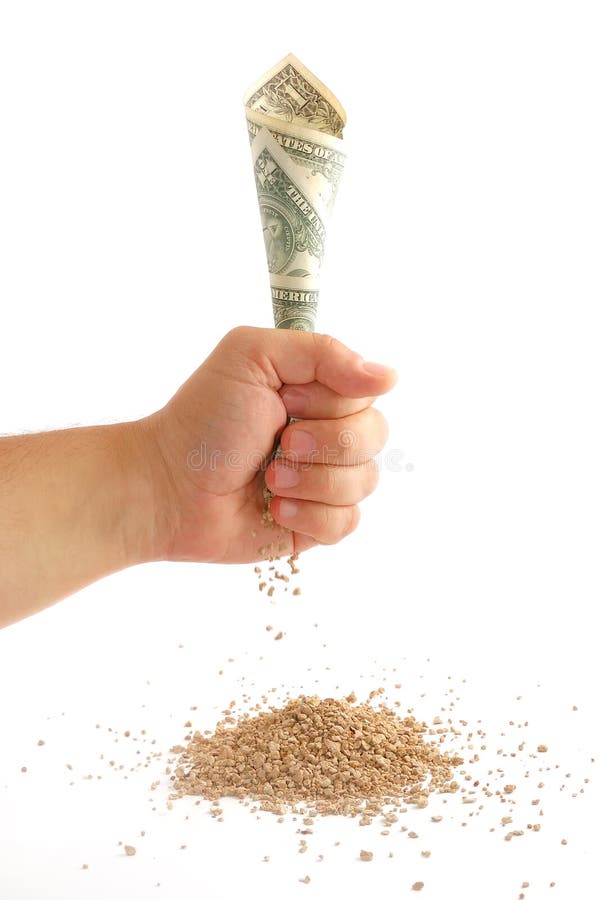 Money turns to ash stock image. Image of debt, crash - 15891685