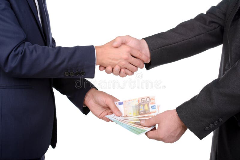 The financial handshake !! stock image. Image of monetary - 3509229