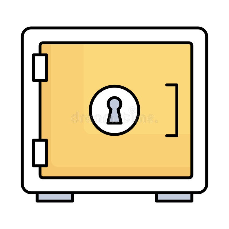 Money Vault Fill Inside Vector Icon Which Can Easily Modify or Edit ...