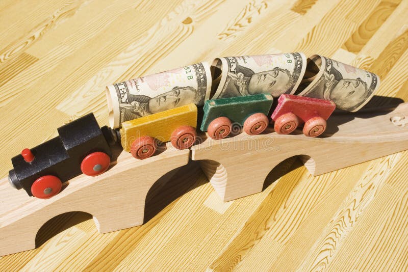 Money wagons stock image. Image of dollars, bills, bridge - 7323979