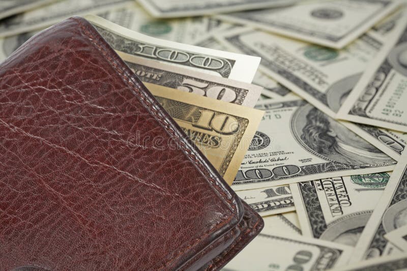 Money in wallet stock photo. Image of bucks, cash, money - 14692922