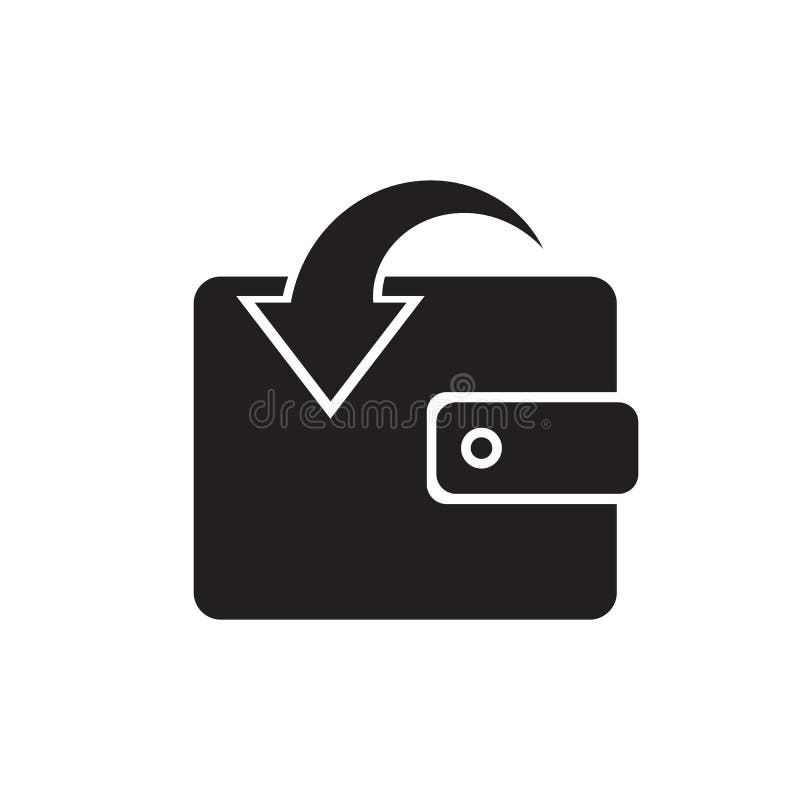 Money Wallet Cash Back Icon. Simple Illustration of Money Wallet Cash ...