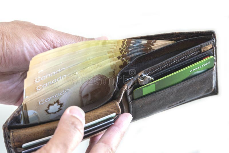 Money in Wallet stock image. Image of leather, paper - 192300347