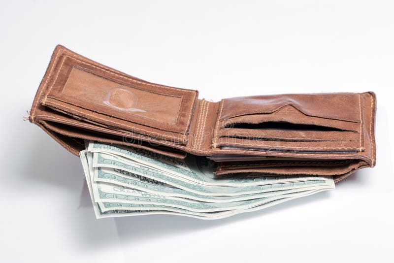 Money in wallet stock photo. Image of black, cash, leather - 66477984