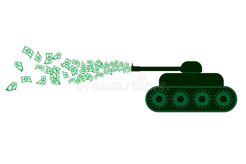 Money war stock vector. Illustration of army, bank, attack - 28908254