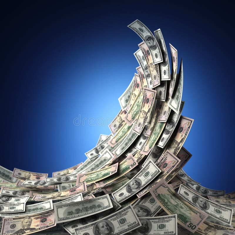 Money Wave stock illustration. Illustration of success - 25977087