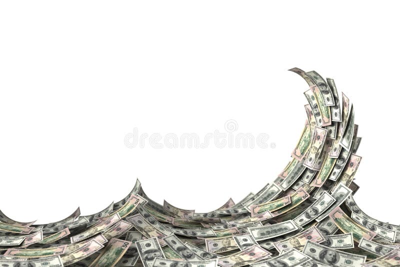 Money Wave stock illustration. Illustration of success - 25977087