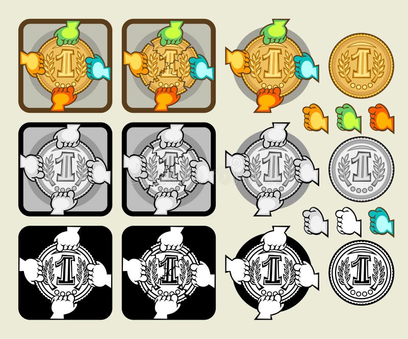 Money and Wealth Control, Fair Divide and Share Stock Vector ...