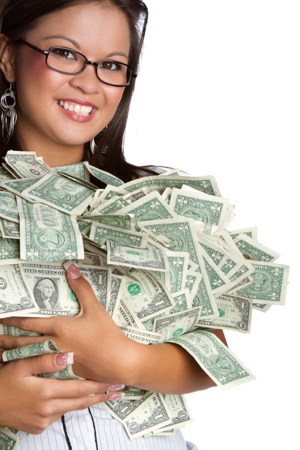 Young people with money stock image. Image of holding - 13117199