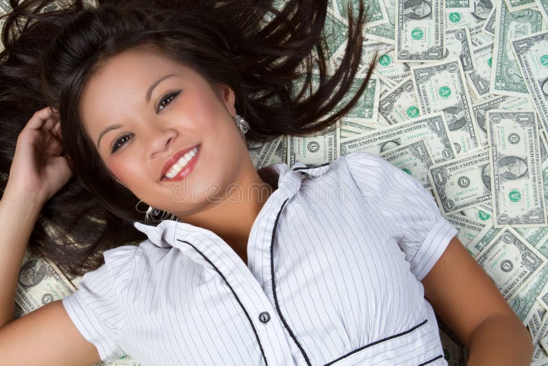Money Woman stock photo. Image of beauty, currency, ethnic - 15344294