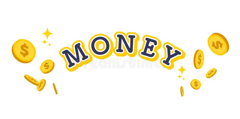 Money word stock vector. Illustration of simple, single - 217109157