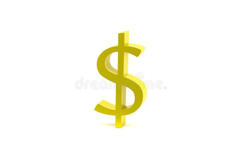 Money Word in Yellow on White Isolated Background .3d Render ...