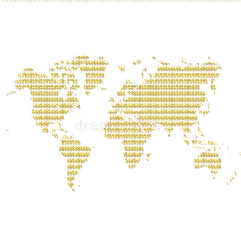 Money world map stock illustration. Illustration of power - 2765730