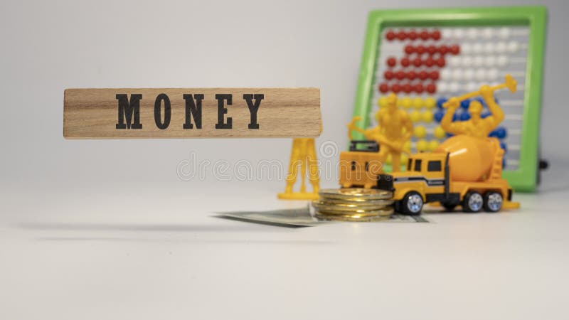 Money Written on Wooden Surface. Wooden Concept Stock Photo - Image of ...