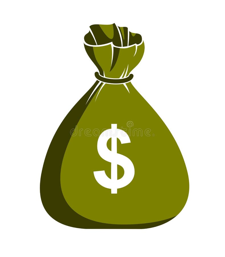 Moneybag Money Bag Vector Simplistic Illustration Icon Or Logo Business And Finance Theme