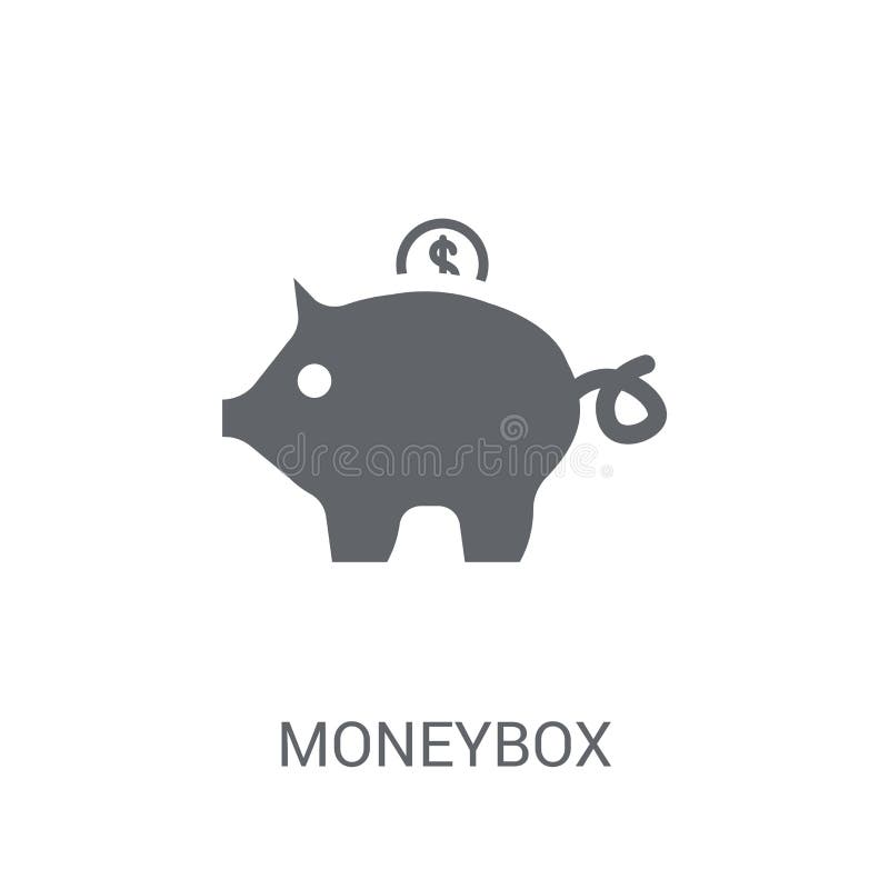 Moneybox Icon. Trendy Moneybox Logo Concept on White Background Stock ...