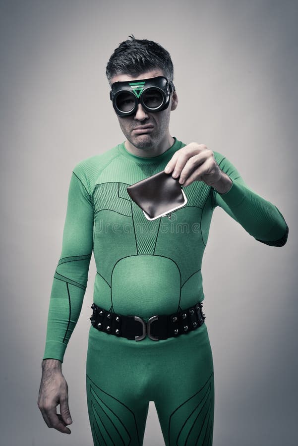 Depressed Superhero Child Being Lonely, Stressed Out Meditating into ...