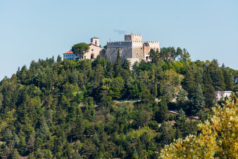 Monforte Castle, Campobasso City in Molise Stock Photo - Image of ...