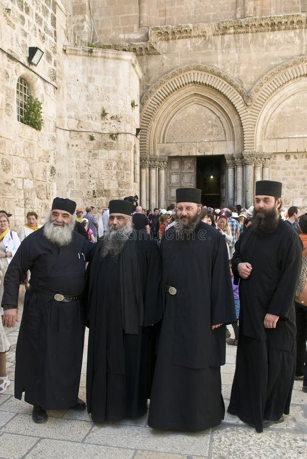 Monges ortodoxos do russo foto editorial. Imagem de israel - 26444211