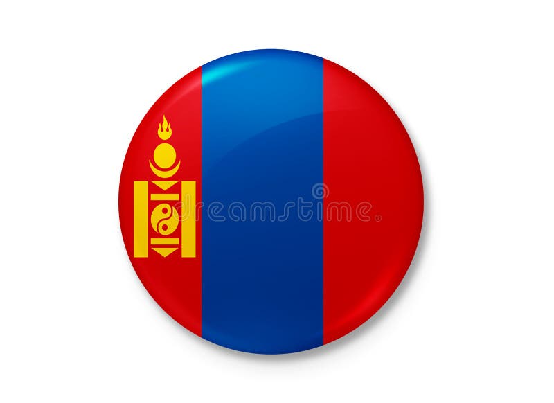 Mongolia Symbol of Nation Lived in Mongoly on Special Cork. Stock ...
