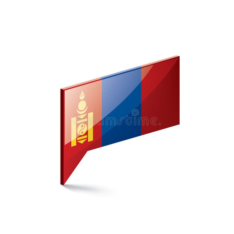 Mongolia Flag, Vector Illustration on a White Background Stock Vector ...