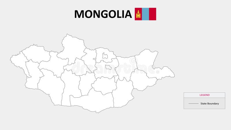 Mongolia Map. State Map of Mongolia. Administrative Map of Mongolia ...