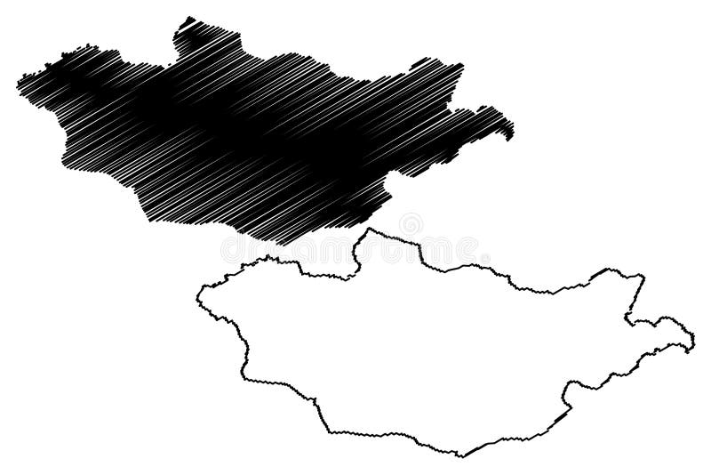 Mongolia map vector stock vector. Illustration of country - 101866561