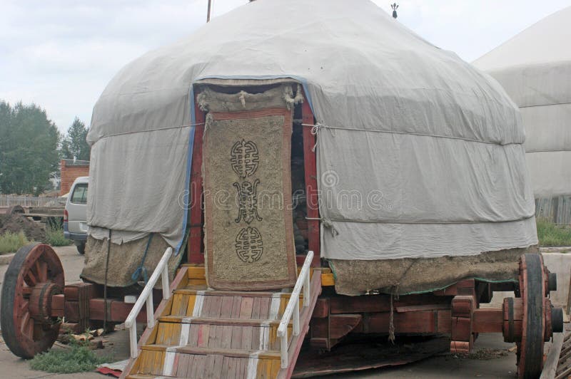 Mobile Yurt stock photo. Image of green, mongolia, field - 19214048