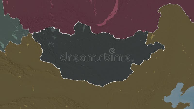 Mongolia - Overview. Administrative Stock Illustration - Illustration ...