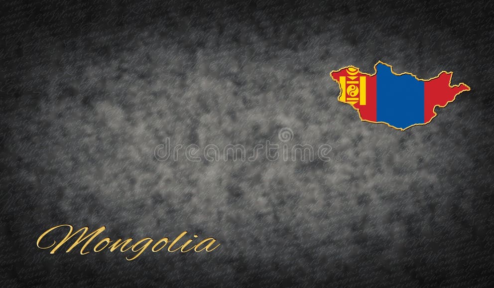 Mongolia Symbols, Map of Mongolia Stock Photo - Image of yurt ...