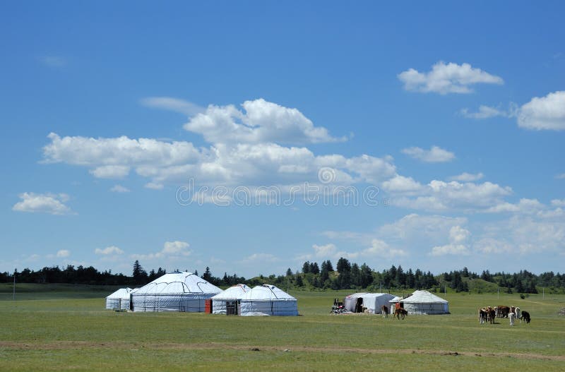 Mongolia wewnętrzna preria obraz stock. Obraz złożonej z natura - 8449707