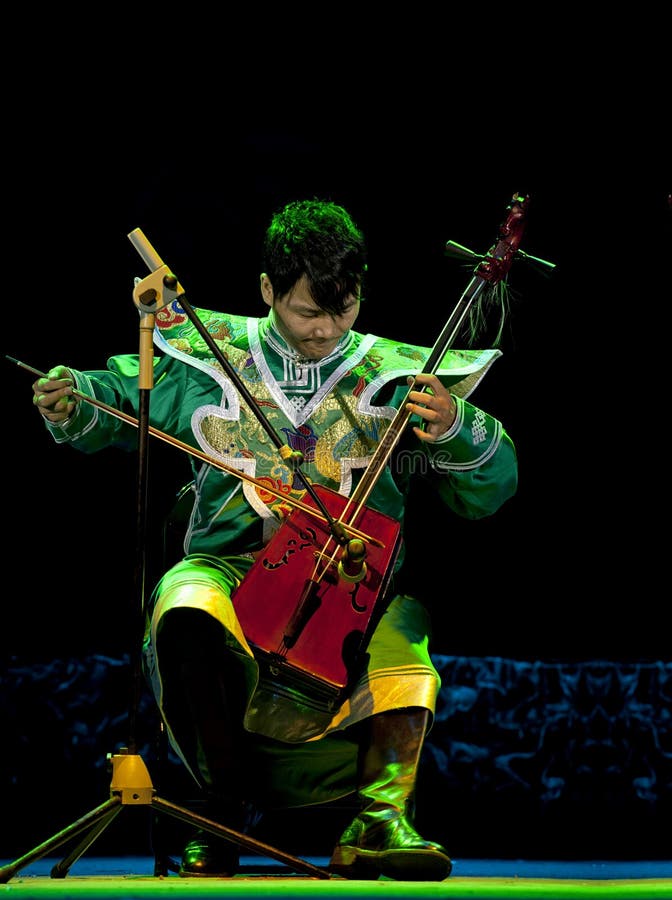 Mongolian ethnic music editorial stock image. Image of jolly - 17769064