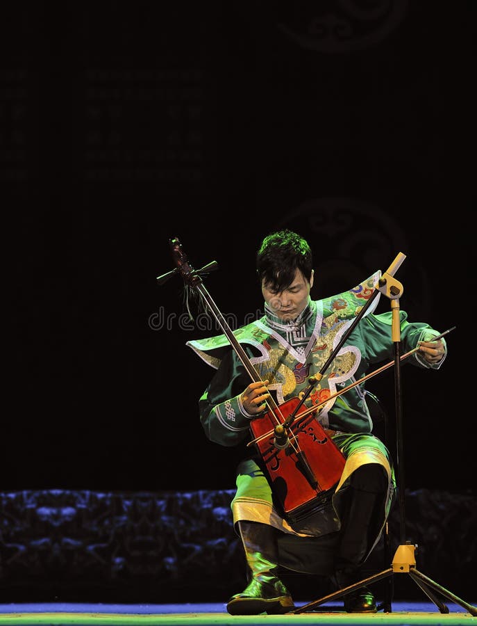 Mongolian ethnic musician editorial image. Image of mongolian - 21241505