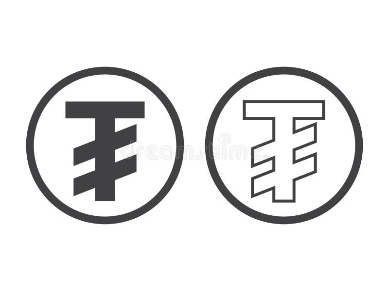 Mongolian Tugrik Currency Symbol, Vector Illustration Isolated on White ...