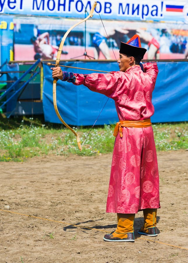 Mongoolse schutter redactionele afbeelding. Image of buiten - 18346010