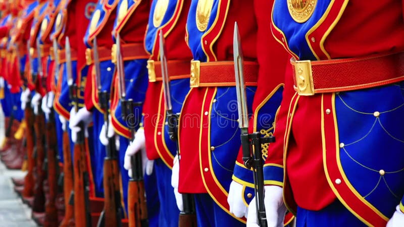 Mongools Leger in Traditionele Uitrusting Stock Videobeelden - Video of ...