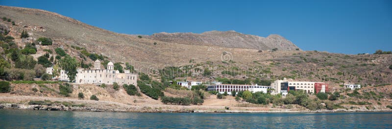 Moni Gonia Monastery - Kolymvari, Crete Stock Image - Image of island ...