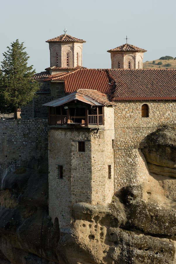 Moni of Varlaam in Meteora stock image. Image of chapel - 11574697