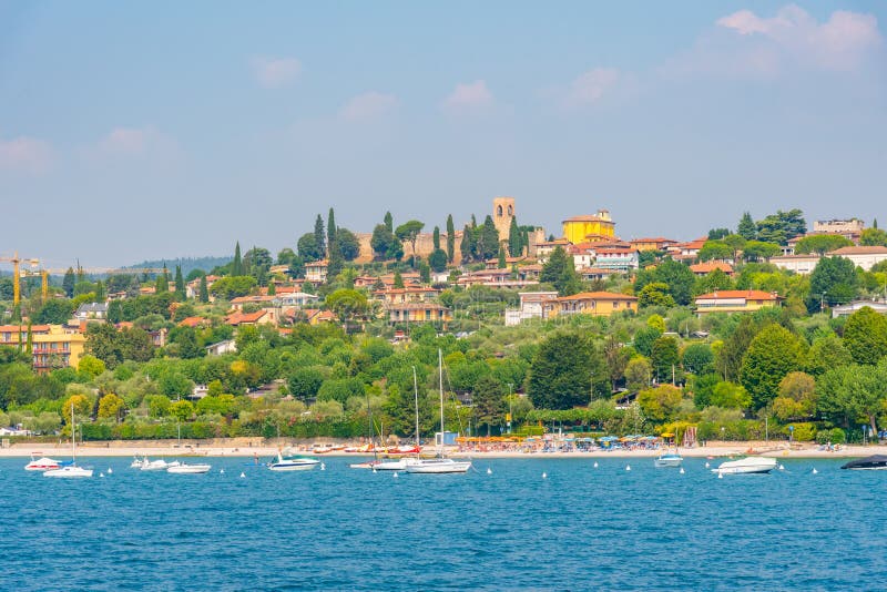 Moniga Del Garda Situated at Lago Di Garda in Italy Stock Image - Image ...