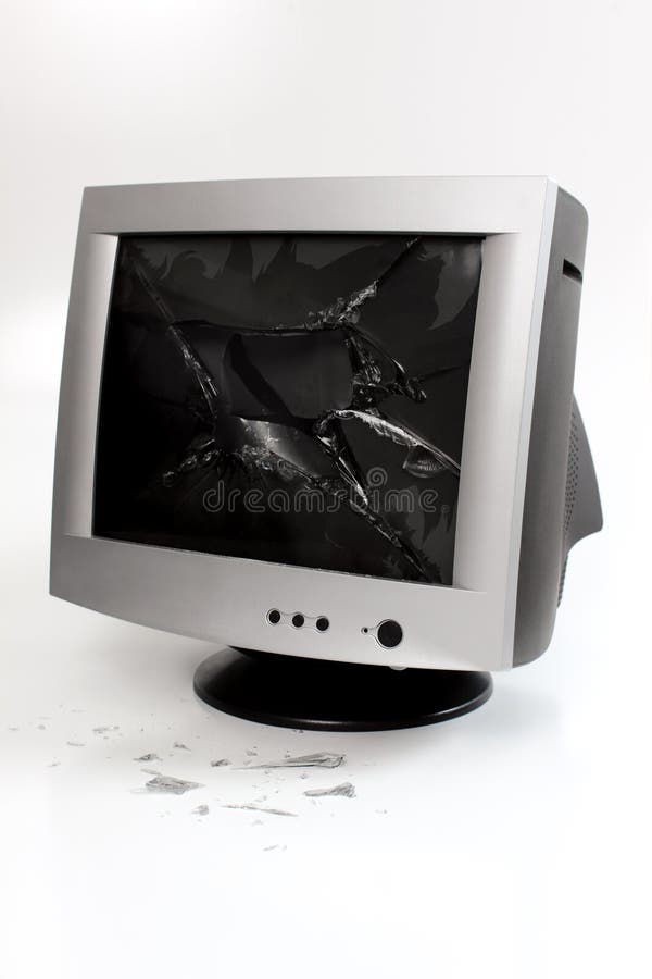 Monitor stock photo. Image of upset, damage, control - 17417254