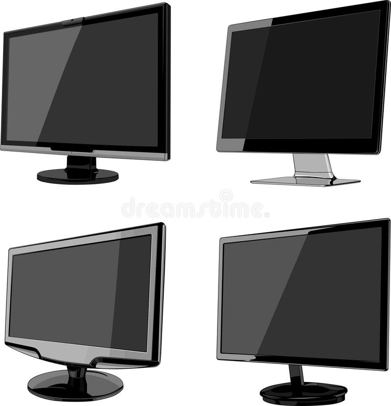 Monitor stock vector. Illustration of vector, technology - 21823342